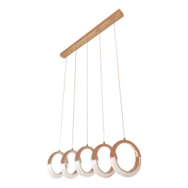 Euro Light Anelli d'Oro Hanglamp LED - 5x5W - Goud
